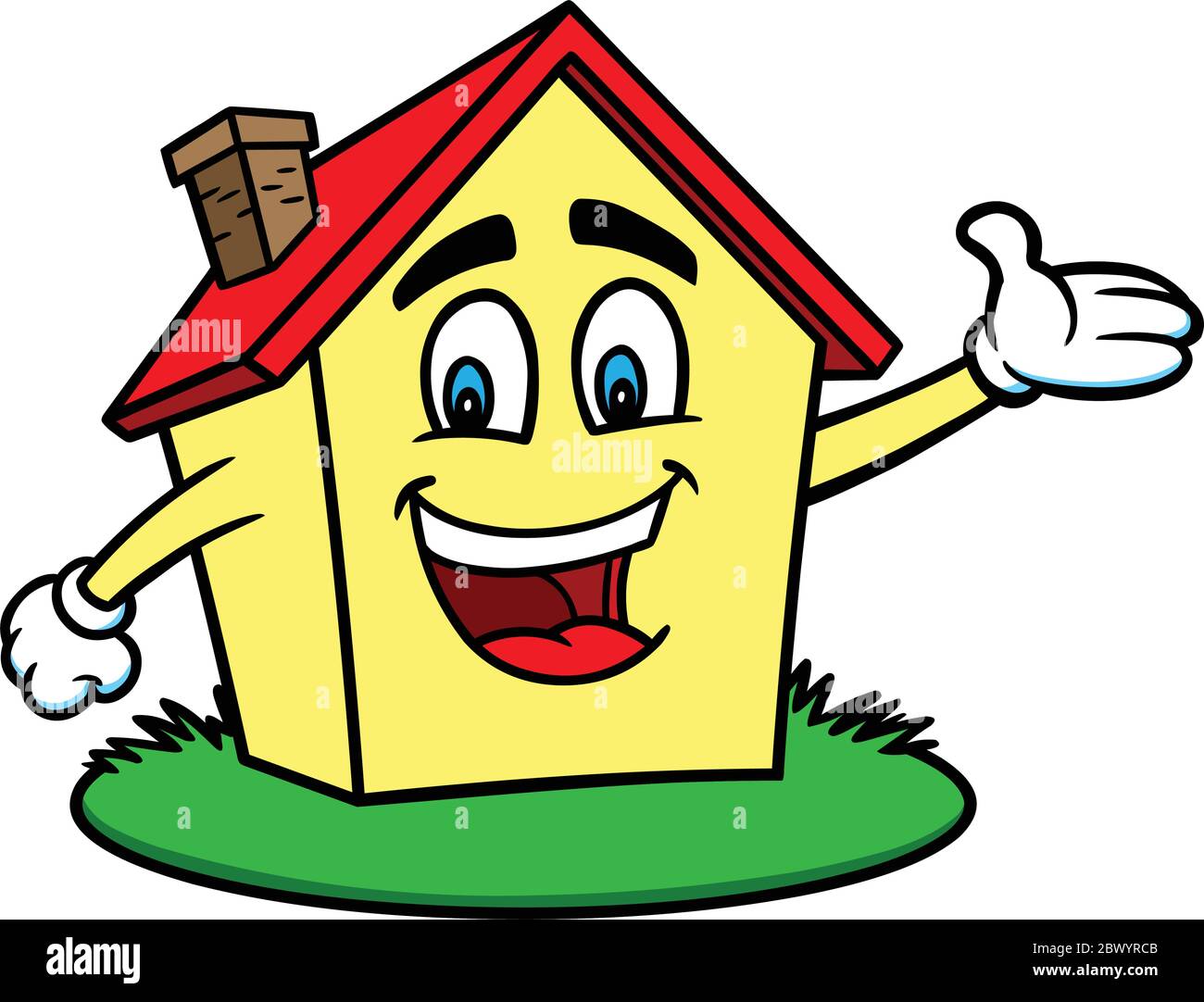 Maison de dessin animé - une illustration d'une maison de dessin animé ...