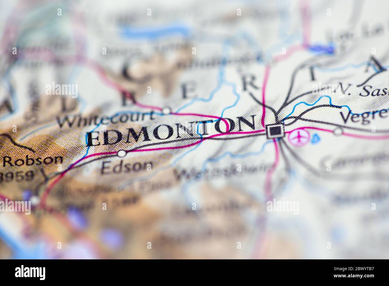 Mapa político de alberta Banque de photographies et d’images à haute ...