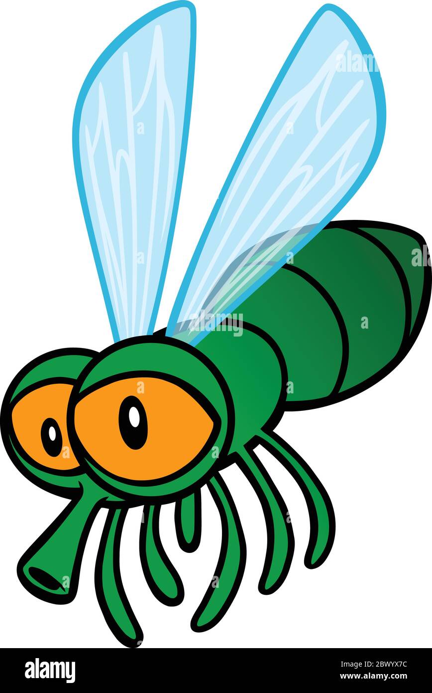 Une mouche de bande dessinée Banque de photographies et d’images à ...
