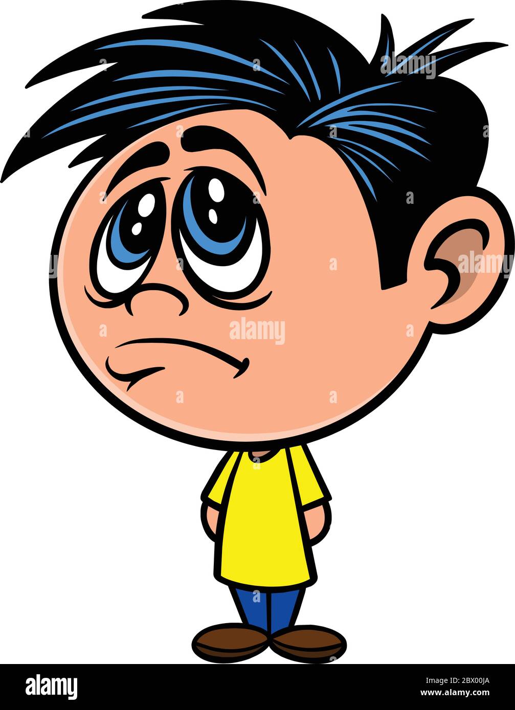 Je suis désolé - UN dessin animé Illustration d'une personne qui dit Je ...