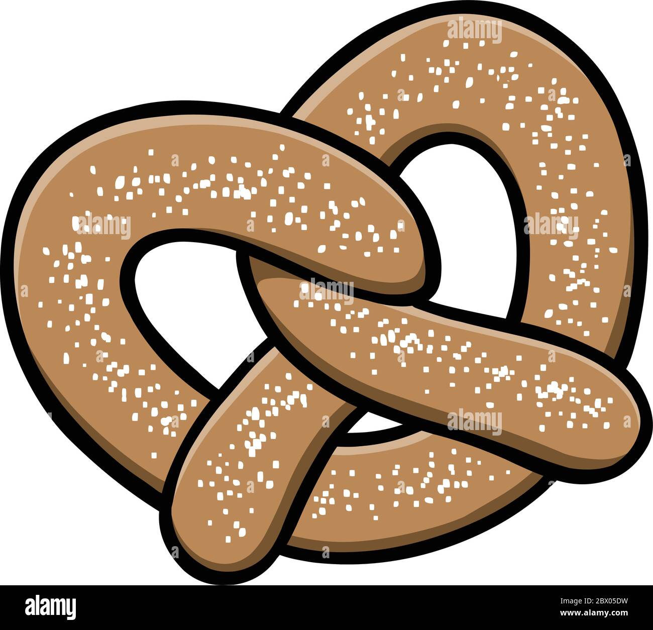 Bretzel - UNE illustration de dessin animé d'un Pretzel Image ...