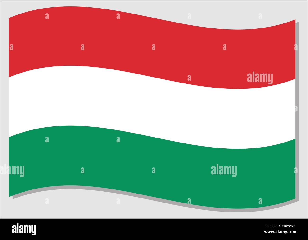 Drapeau de la Hongrie représentant un vecteur graphique. Illustration ...