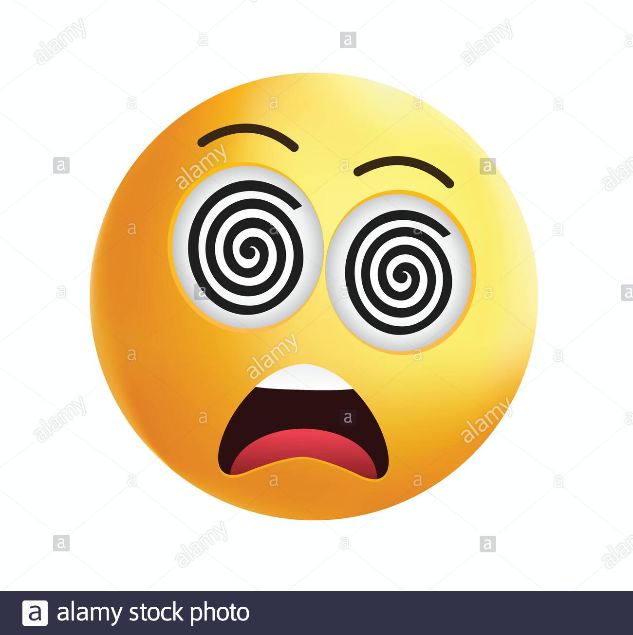 Emoticon Smiley Yellow Sick Banque d'image et photos - Alamy