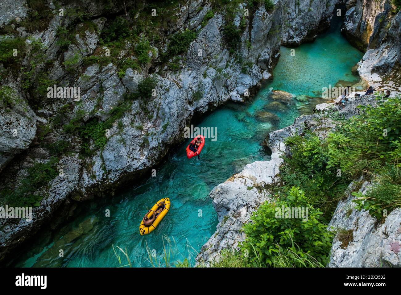 Slovénie, Trenta, Parc National Triglav, vallée de Soça, canyon Velika ...