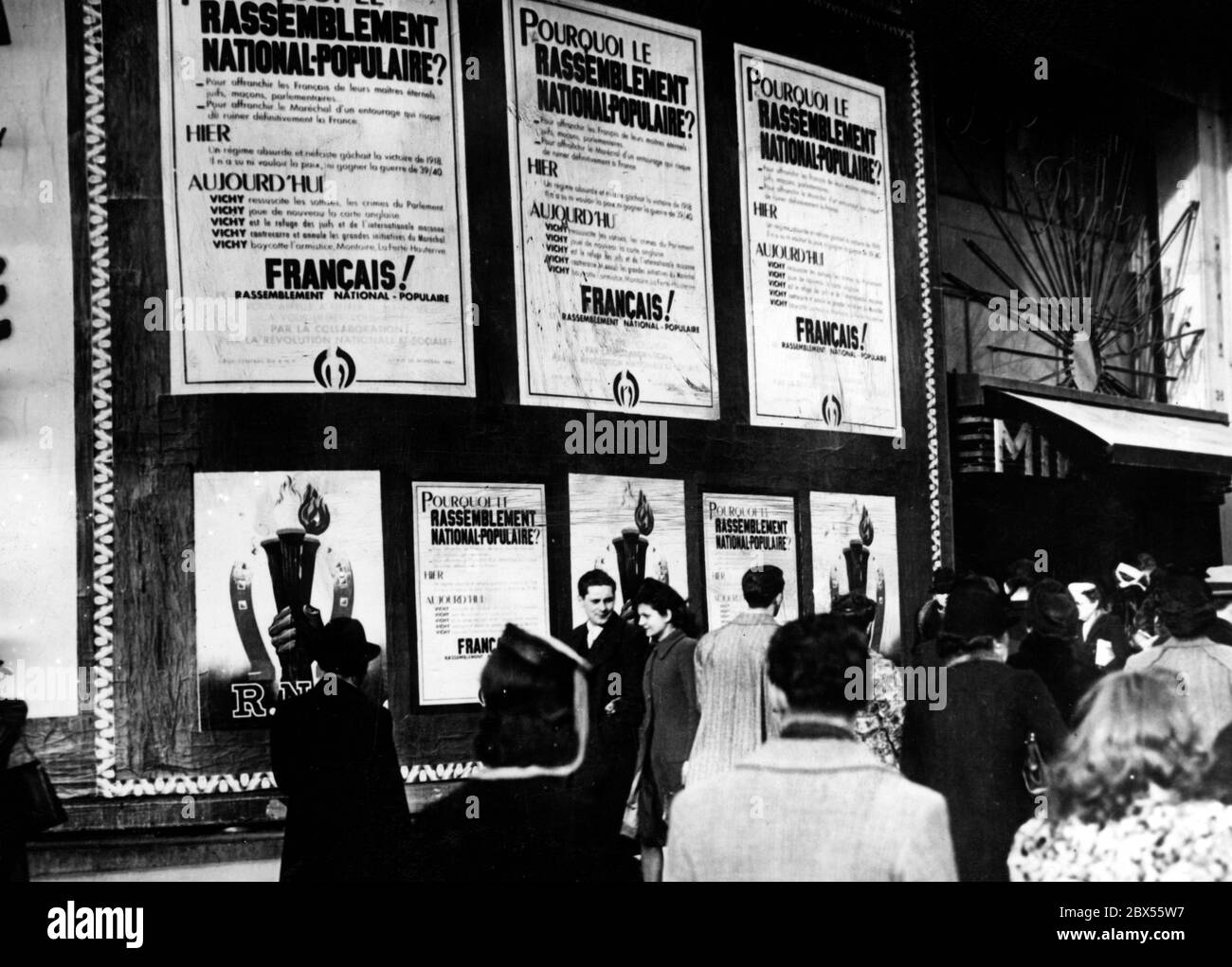 Propagande front populaire français Banque de photographies et d’images ...