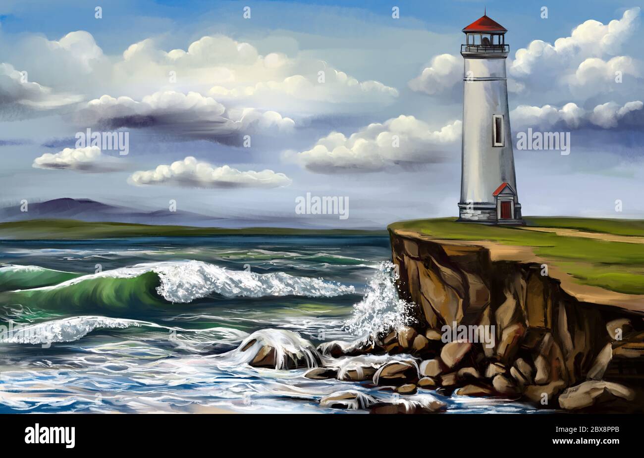Nautical poster illustration Banque de photographies et d’images à ...