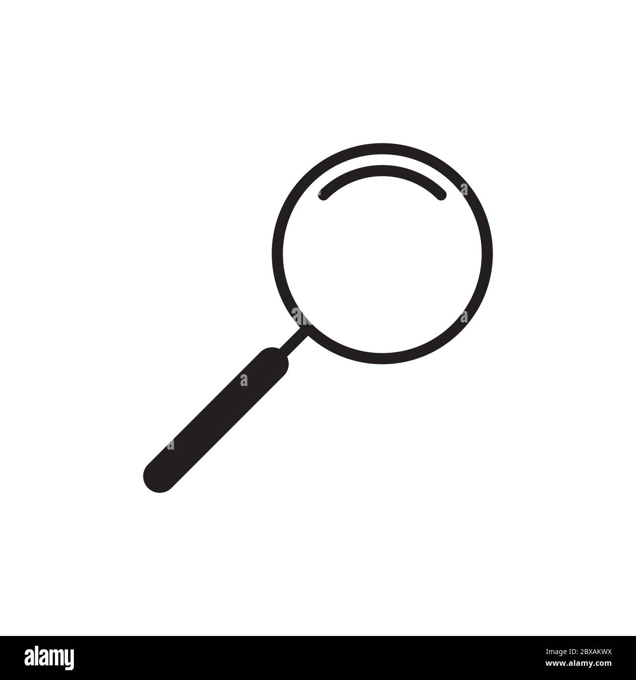 icône de loupe vector sur fond blanc Image Vectorielle Stock - Alamy