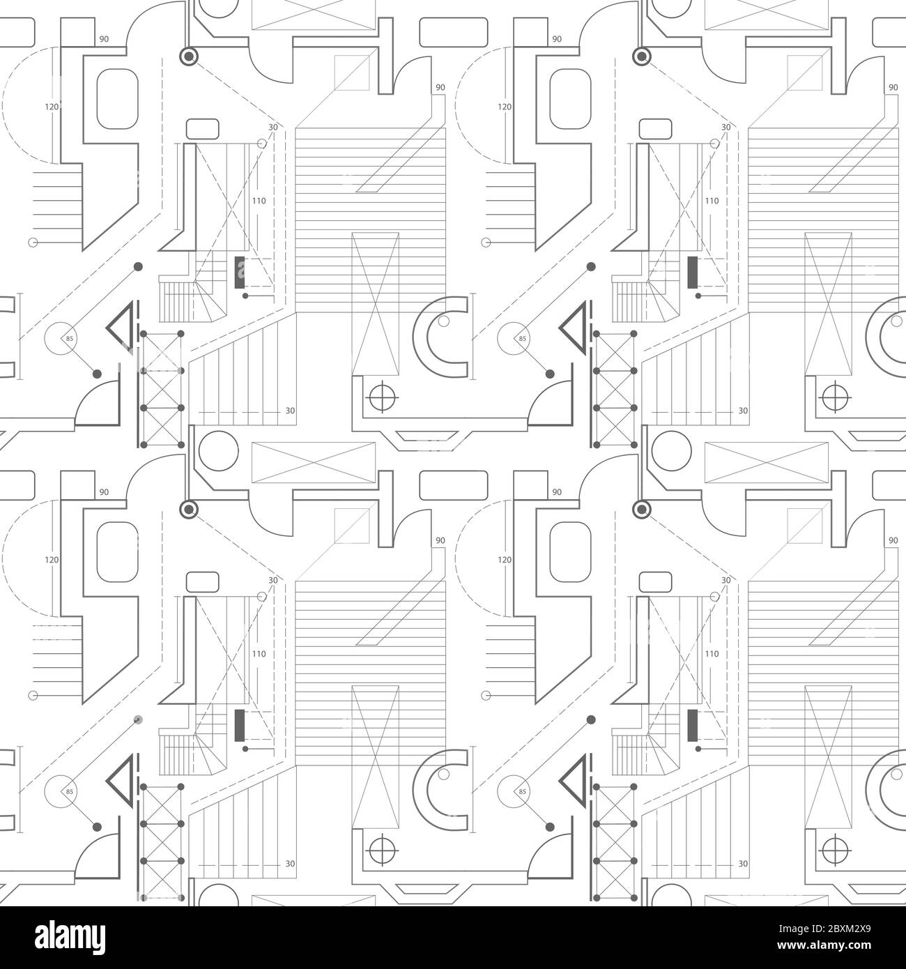 Projet de conception d'architecture. Schéma de schéma de l'intérieur ...