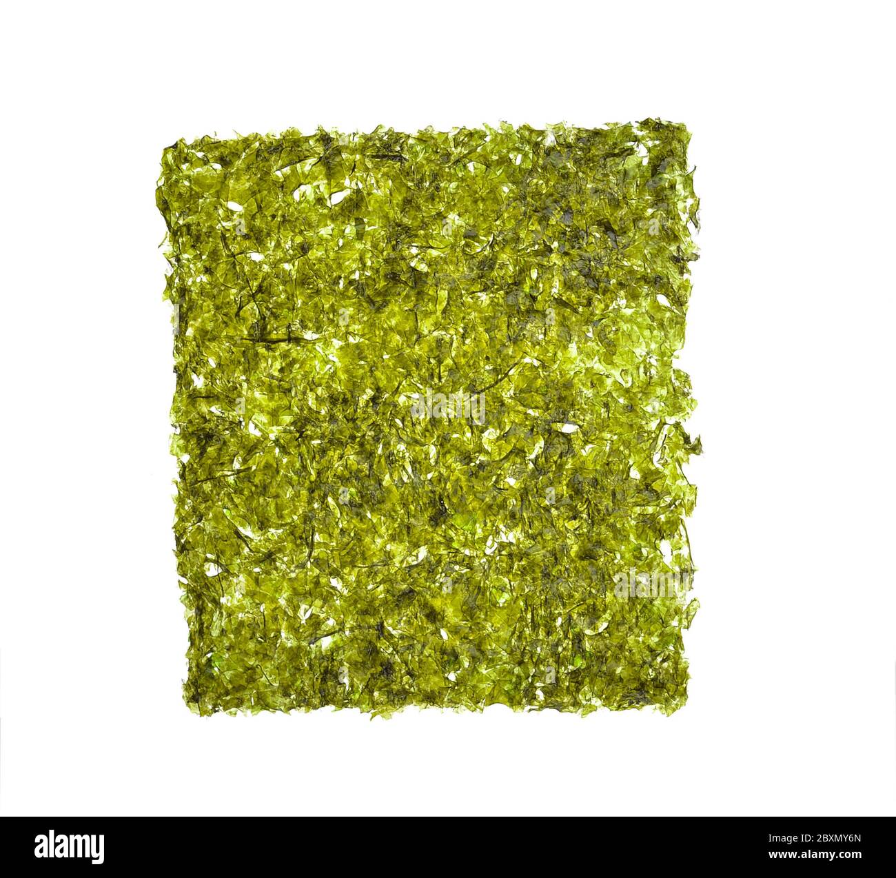 Algues comestibles nori sur fond noir Banque de photographies et d ...