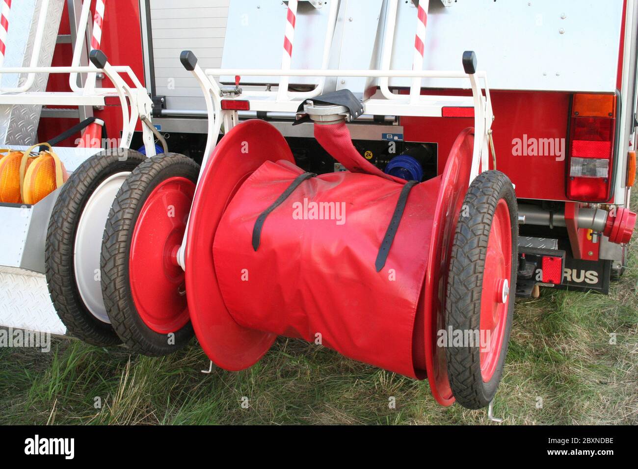 Détails du moteur d'incendie Photo Stock - Alamy
