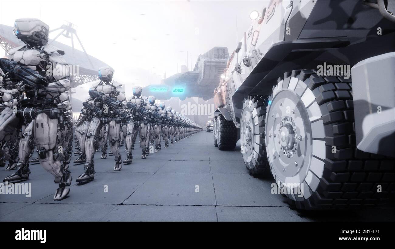 invasion de robots militaires. Une apocalypse spectaculaire, un concept ...
