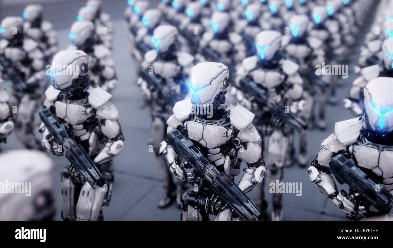 invasion de robots militaires. Une apocalypse spectaculaire, un concept ...
