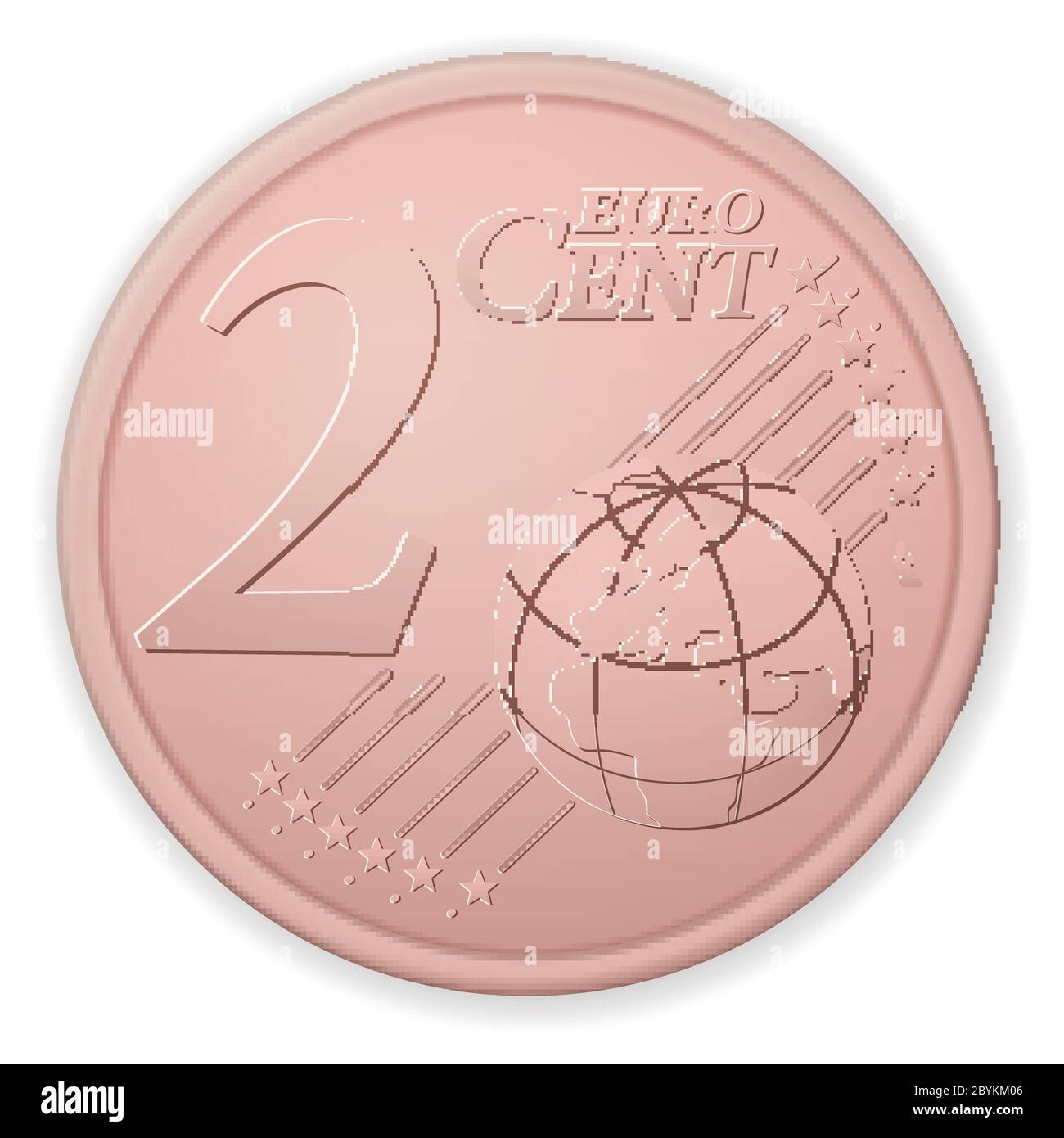 2 euro coin Banque d'images vectorielles - Alamy