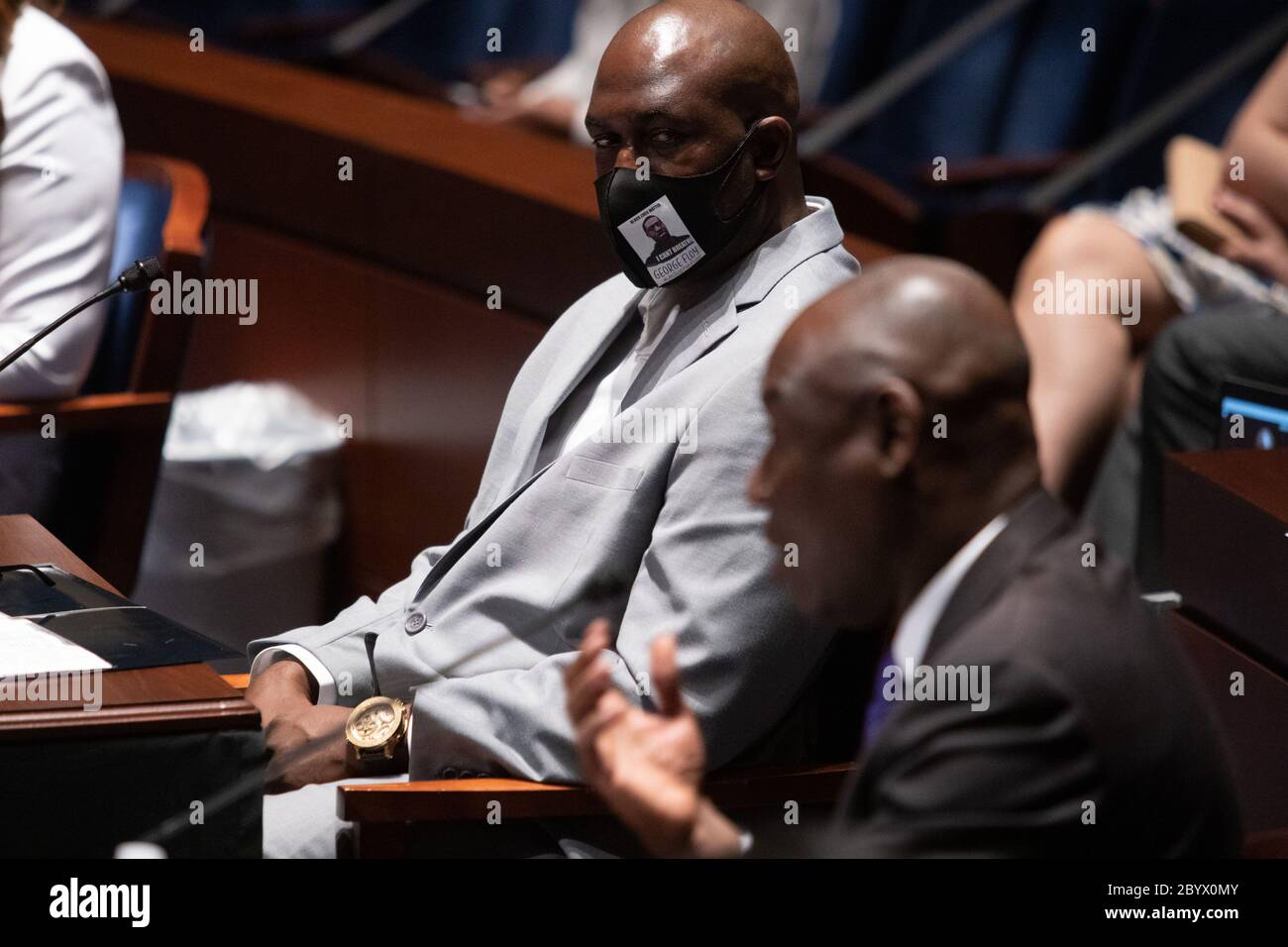 Washington, États-Unis d'Amérique. 10 juin 2020. Philonise Floyd, frère ...