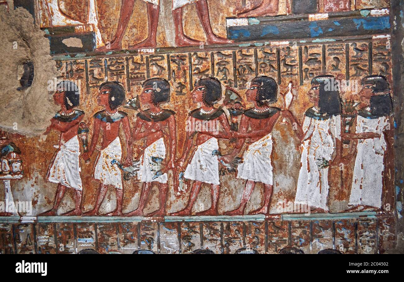 Pleureuse peinture murale egypte Banque de photographies et d’images à ...