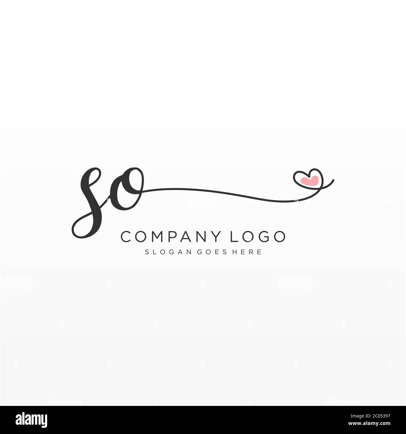 Logo manuscrit Banque d'images vectorielles - Alamy