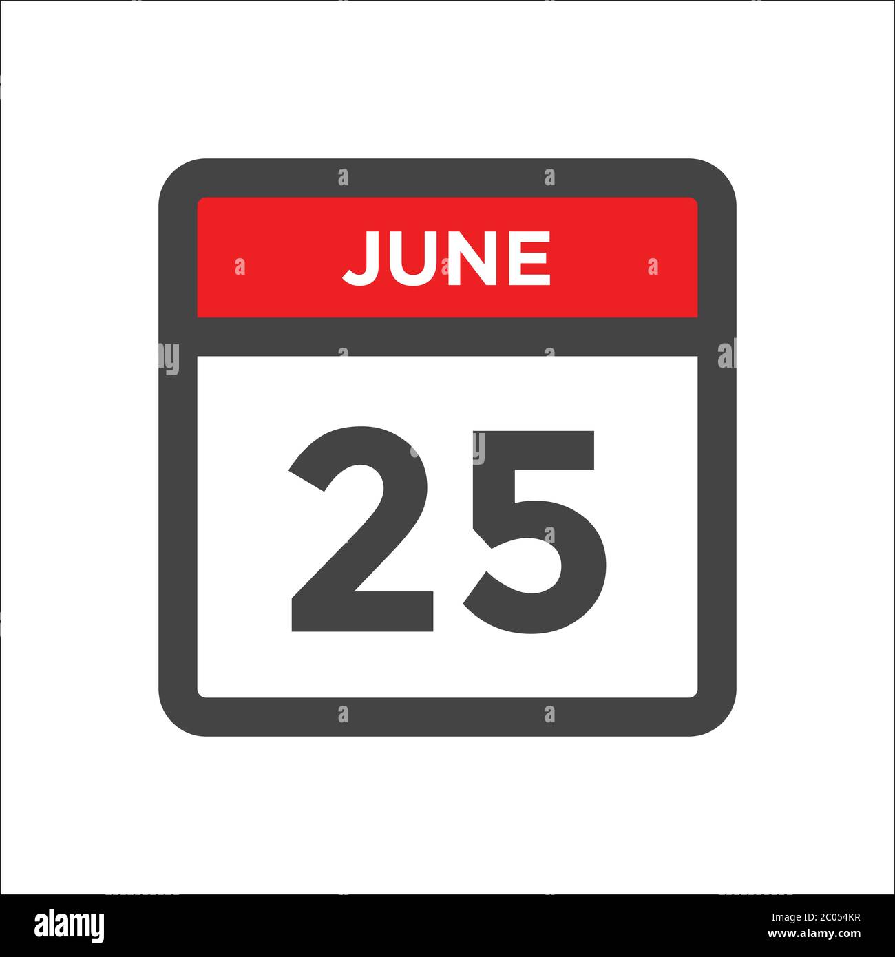 25 de junio de 2022 Banque d'images vectorielles - Alamy