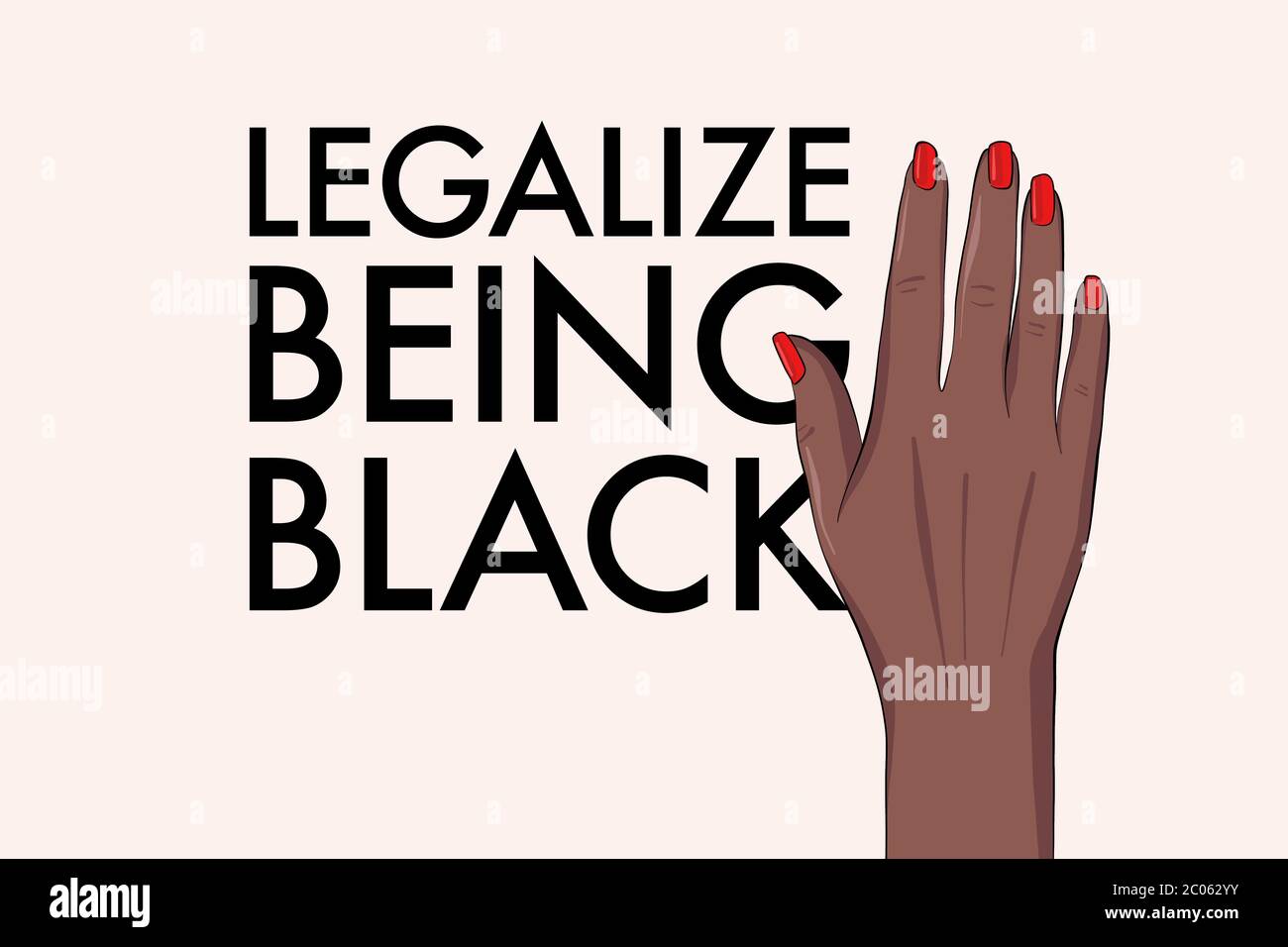 Slogan anti raciste Banque d'images vectorielles - Alamy