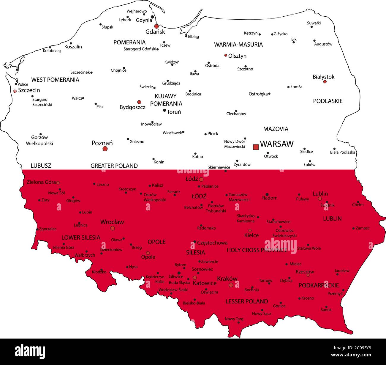 Mapa político de europa blanc Banque de photographies et d’images à ...