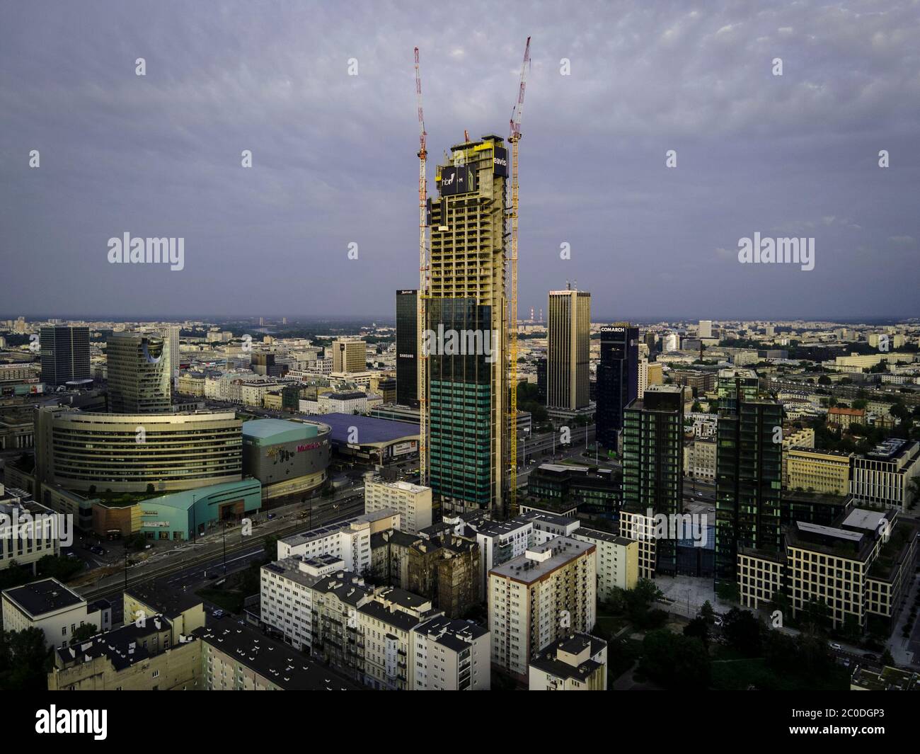 Varsovie varso tower en construction Banque de photographies et d ...