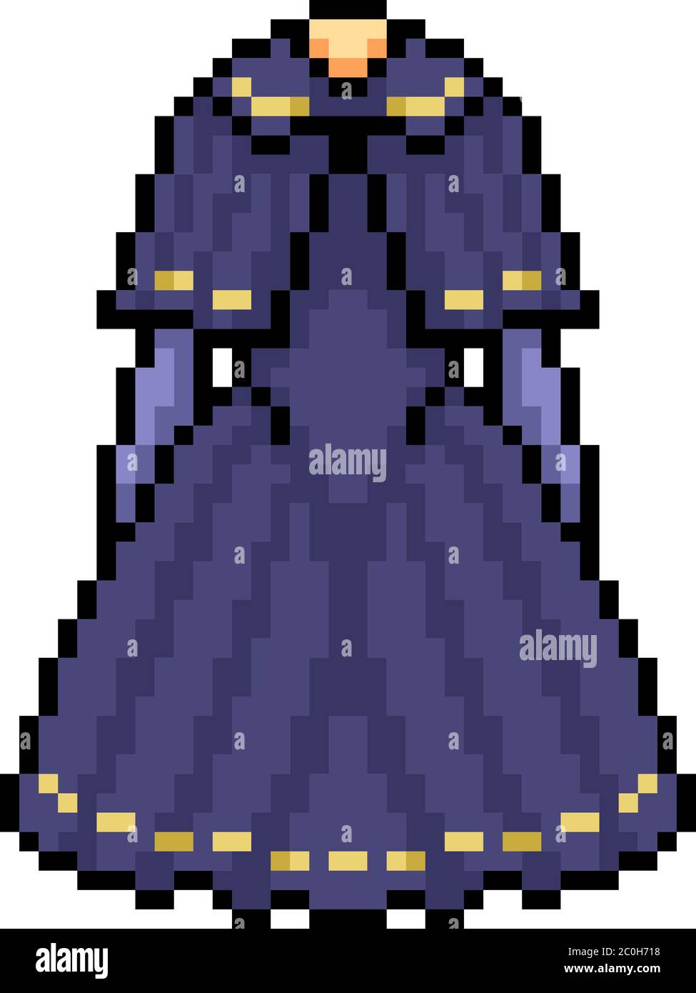 vector pixel art femelle robe isolé dessin animé Image Vectorielle ...