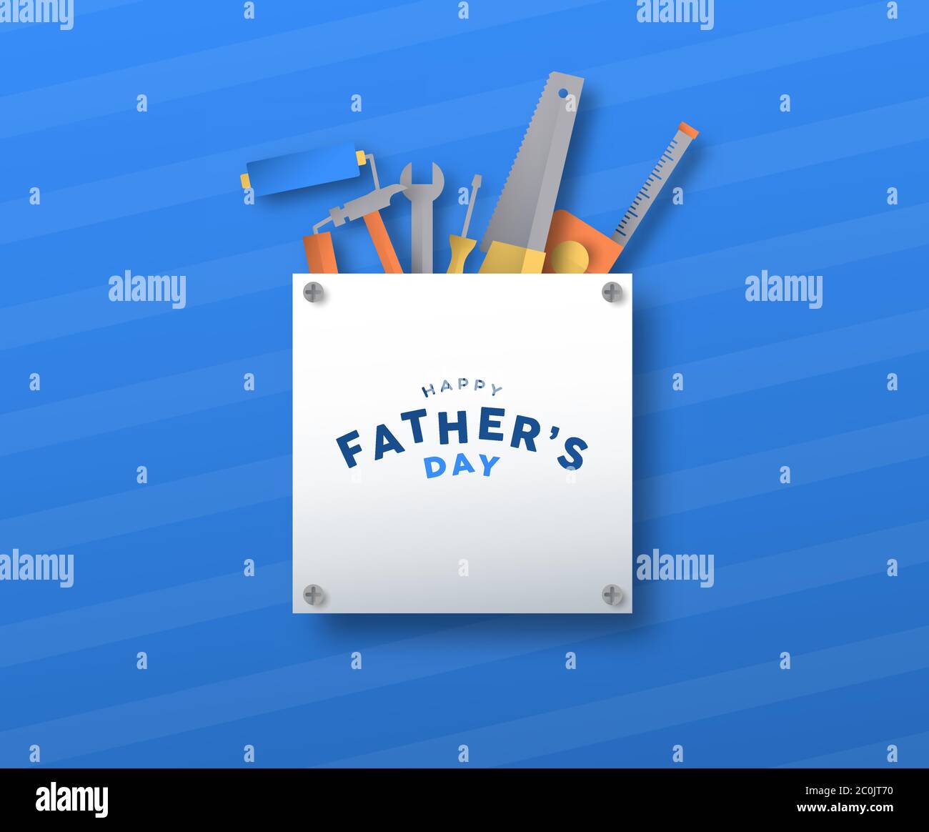Happy fathers day card Banque d'images vectorielles - Alamy
