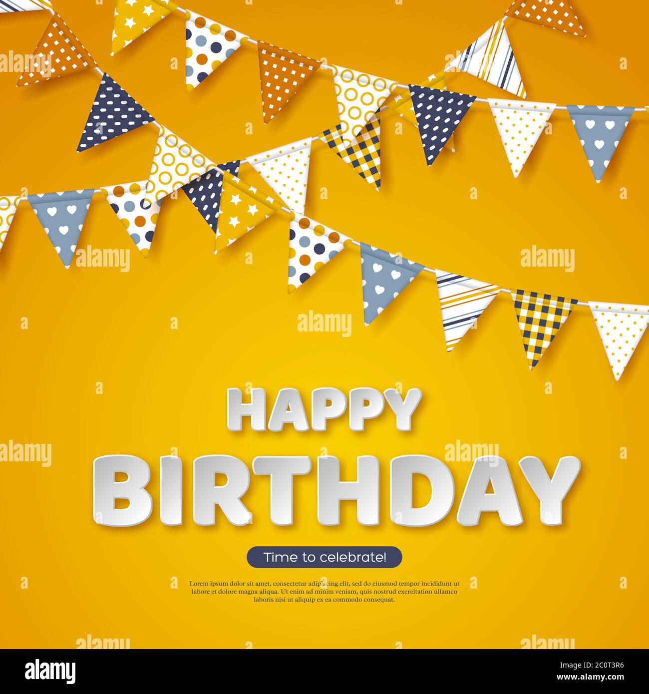 Joyeux anniversaire carte postale Banque d'images vectorielles - Page 2 ...