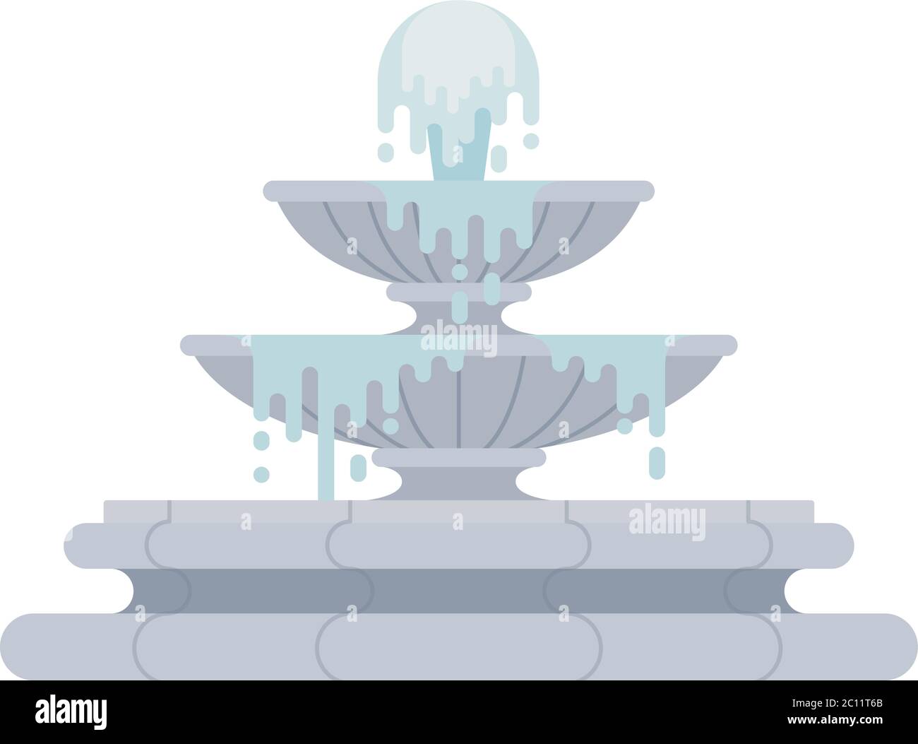 Grande fontaine en pierre Banque d'images vectorielles - Alamy