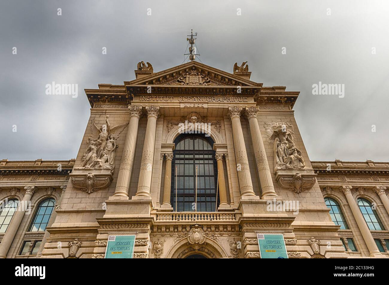 Façade du Musée océanographique de Monaco, site emblématique de la ...