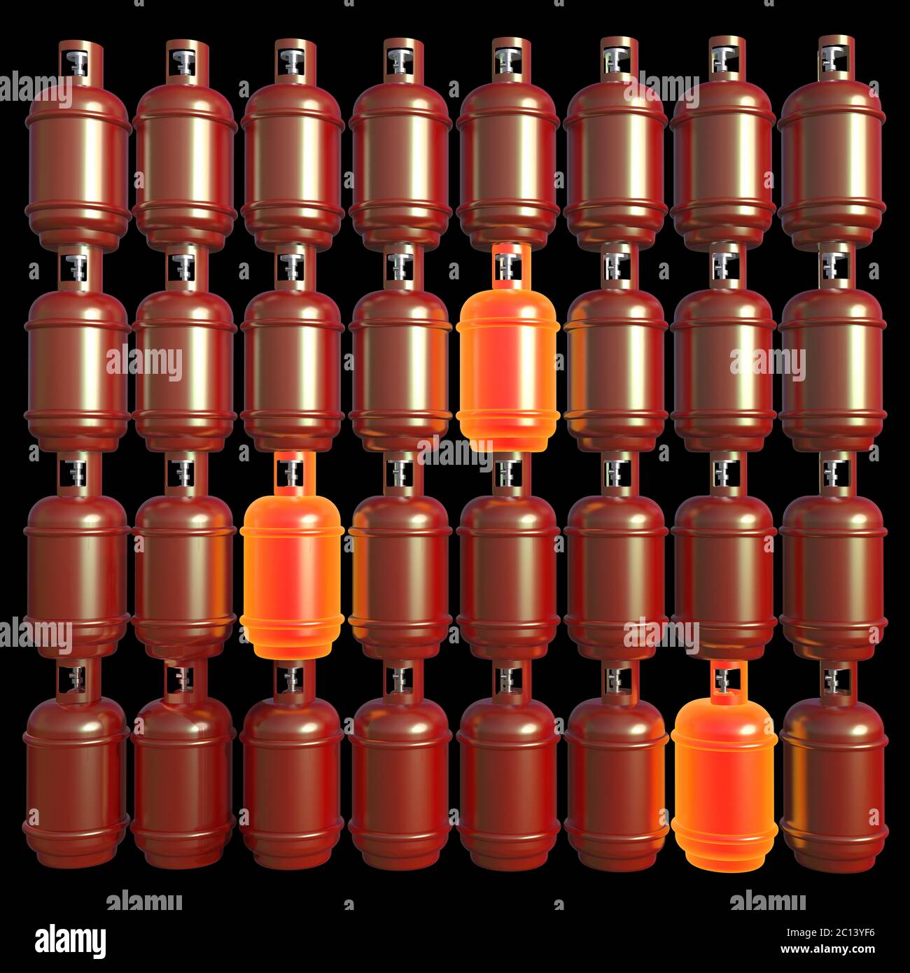 Bouteilles de gaz propane Banque de photographies et d’images à haute ...