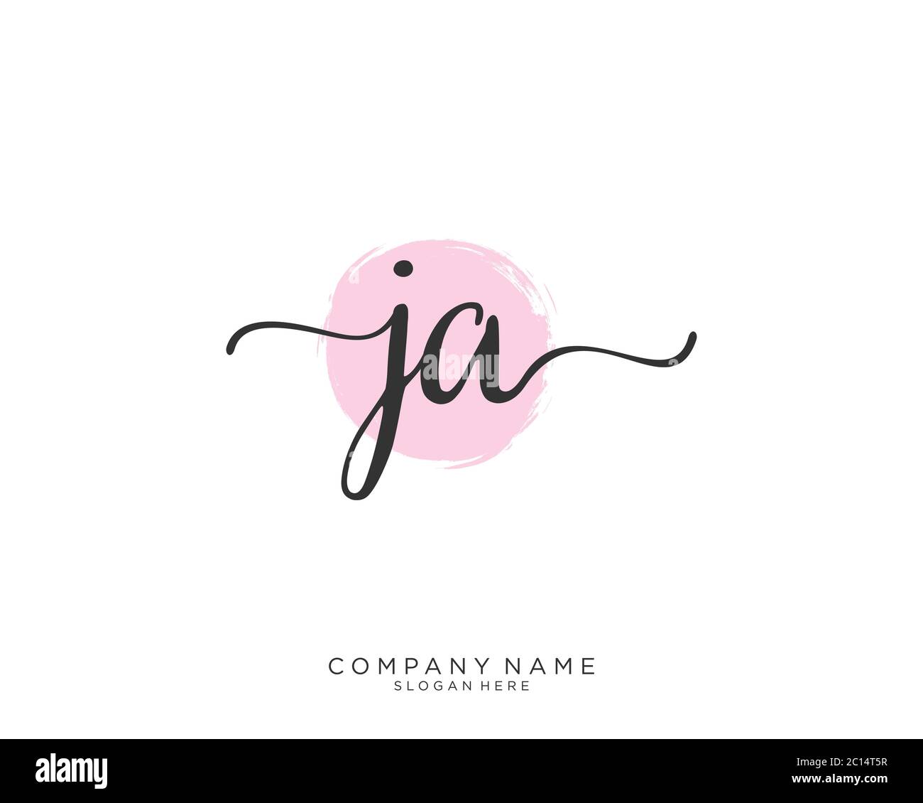 Logo des initiales ja Banque de photographies et d’images à haute ...