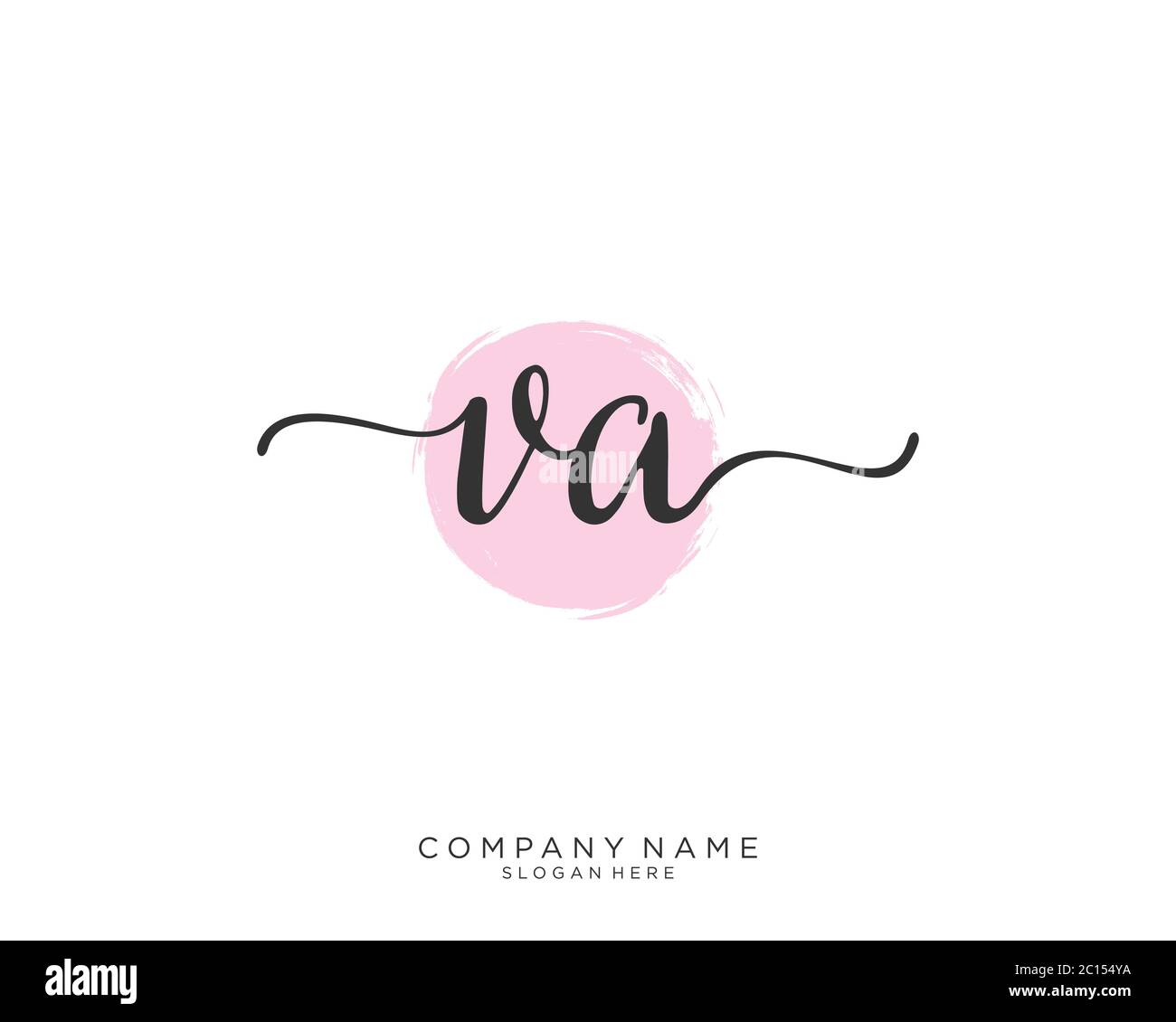 Va logo initial Banque de photographies et d’images à haute résolution ...