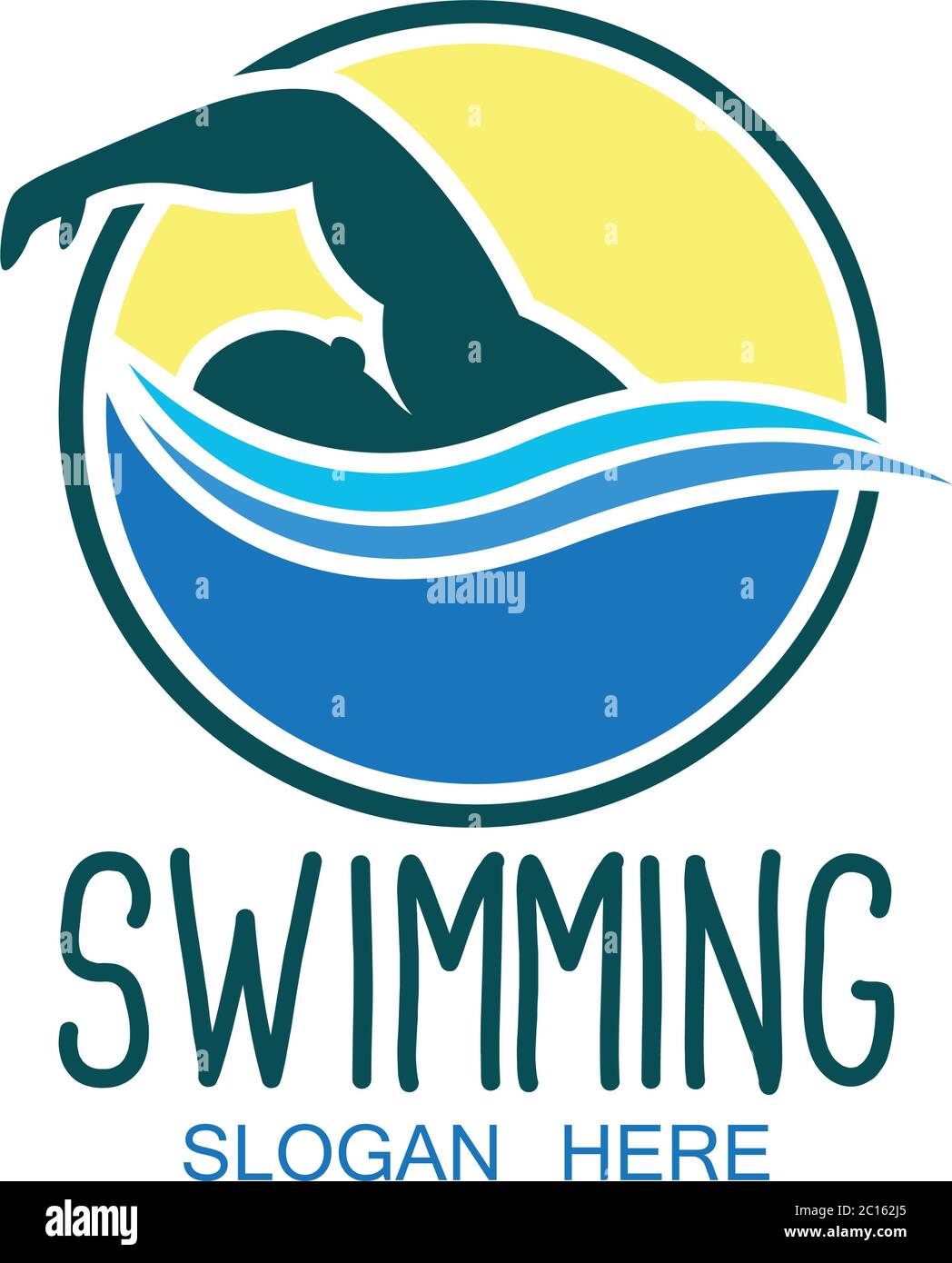 Logo de natation Banque de photographies et d’images à haute résolution ...