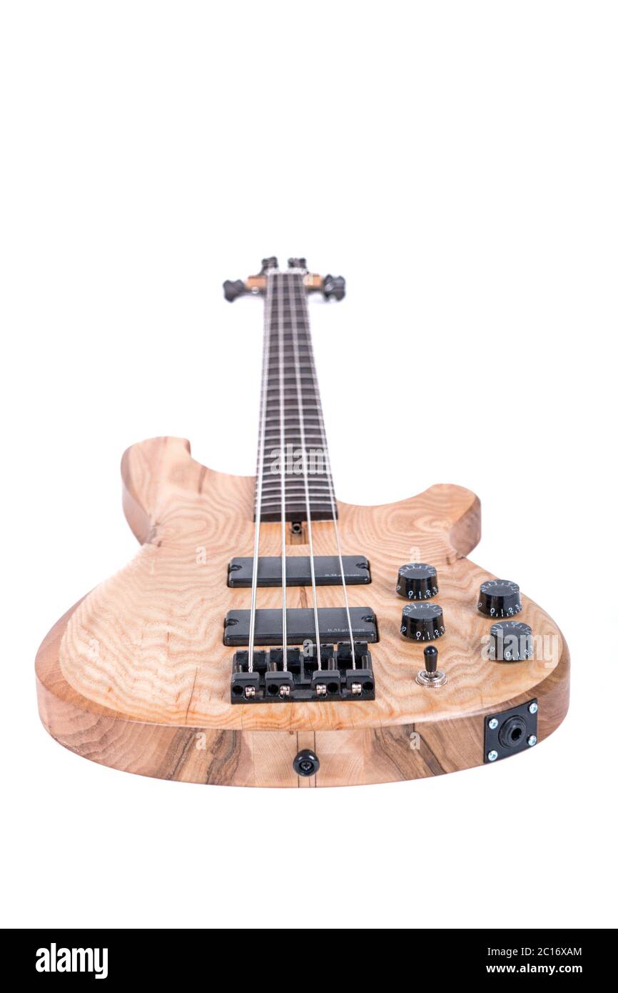 Guitare basse blanche Banque de photographies et d’images à haute ...
