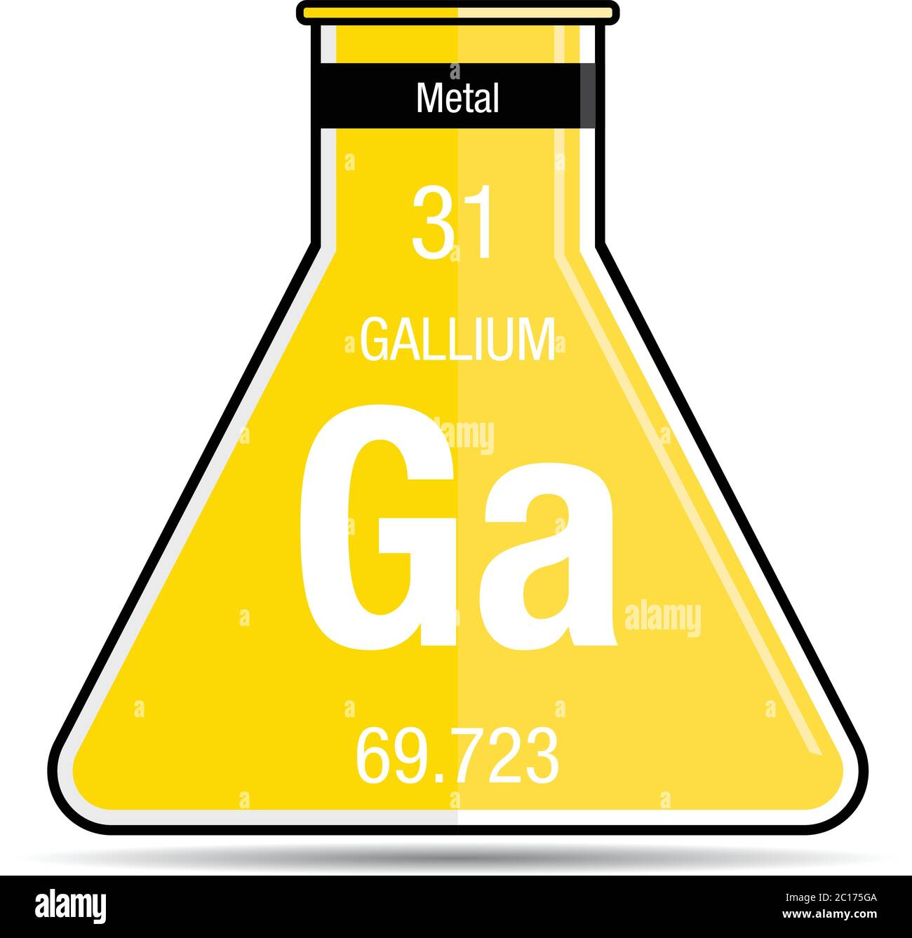 Gallium atomic structure Banque d'images vectorielles - Alamy