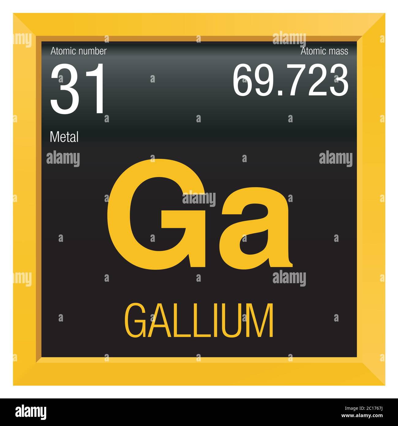 Gallium atomic structure Banque d'image et photos - Alamy
