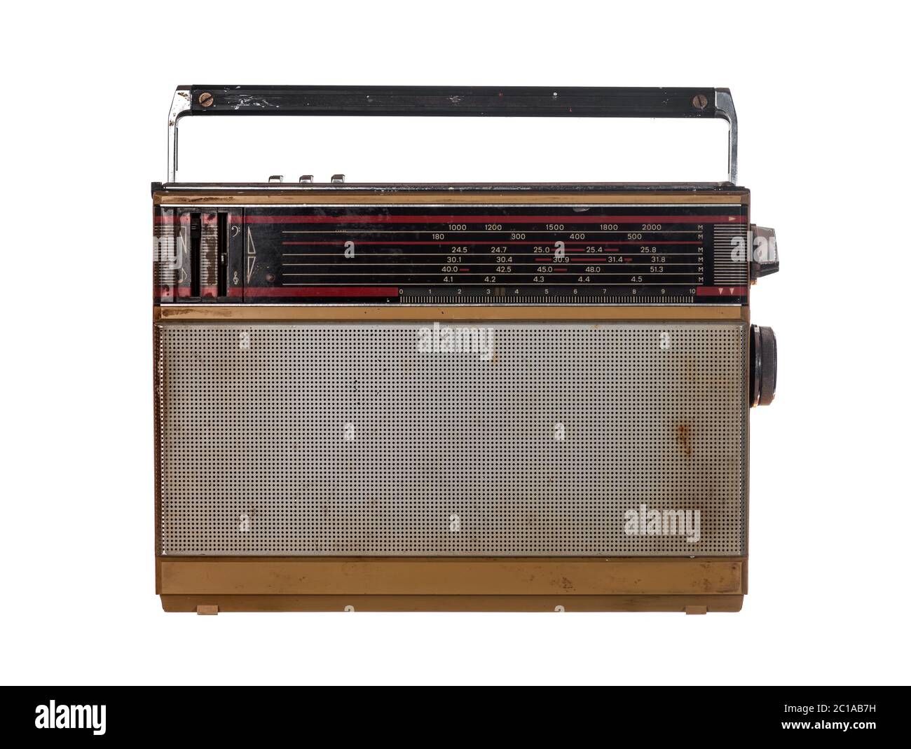 Vintage portable transistor radio Banque de photographies et d’images à ...