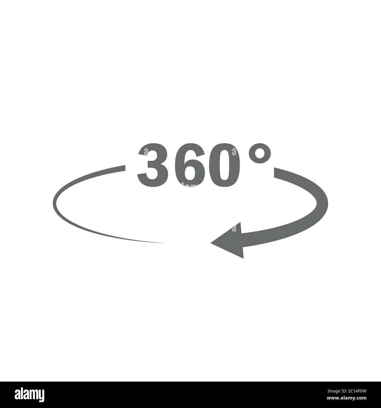 Angle 360 degrés symboles géométrie maths symbole rotation complète ...