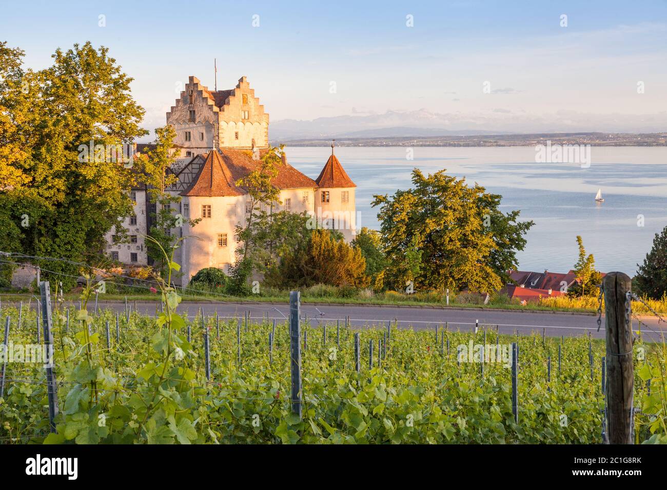 Château de Meersburg au lac de Constance en Allemagne Photo Stock - Alamy