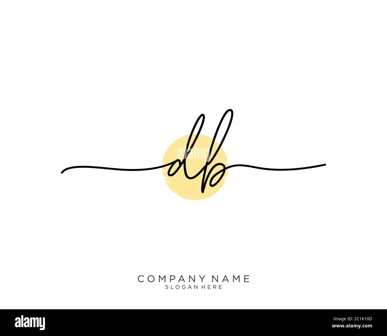 Logo initiales db Banque de photographies et d’images à haute ...