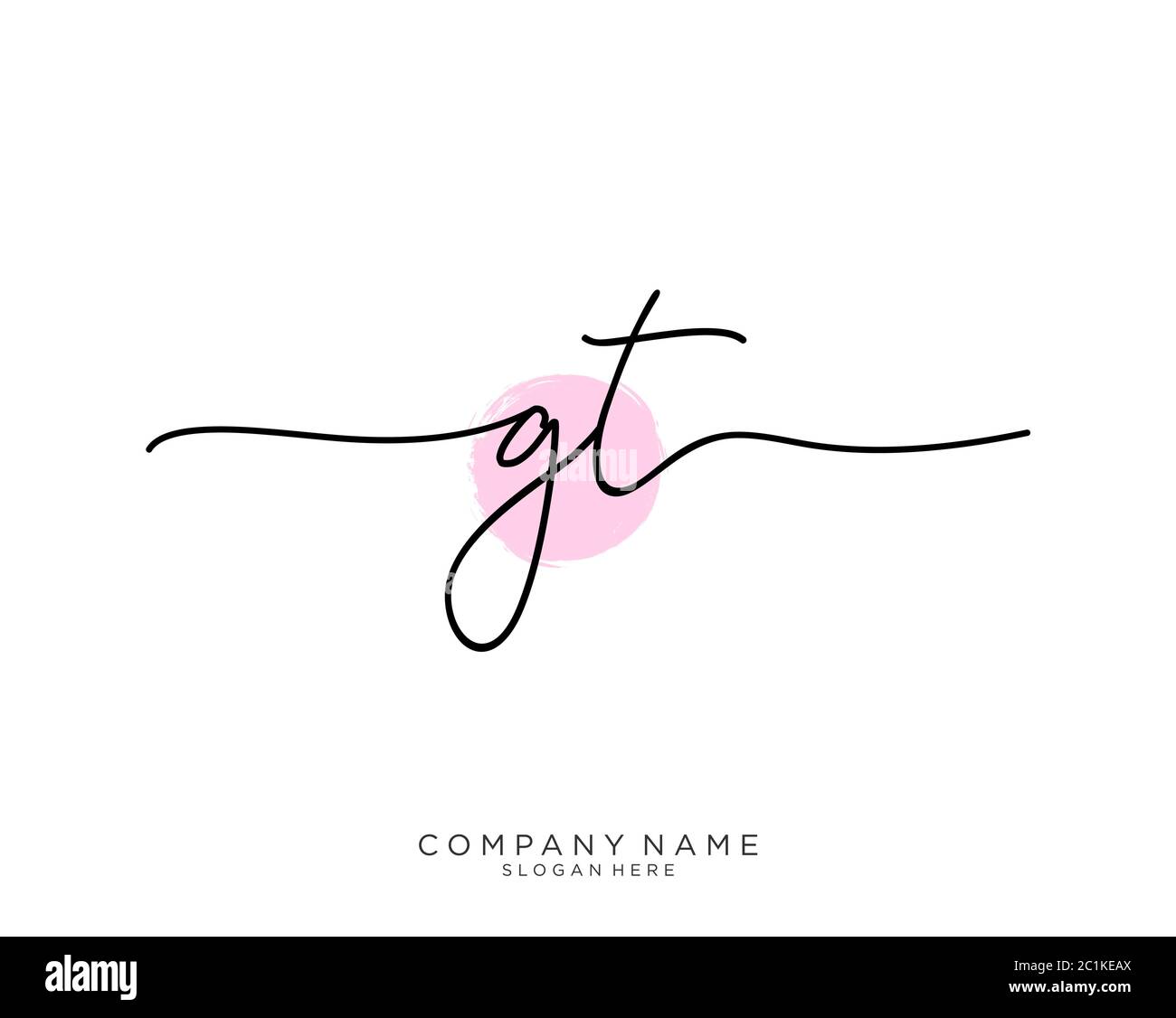 Logo des initiales gt Banque de photographies et d’images à haute ...