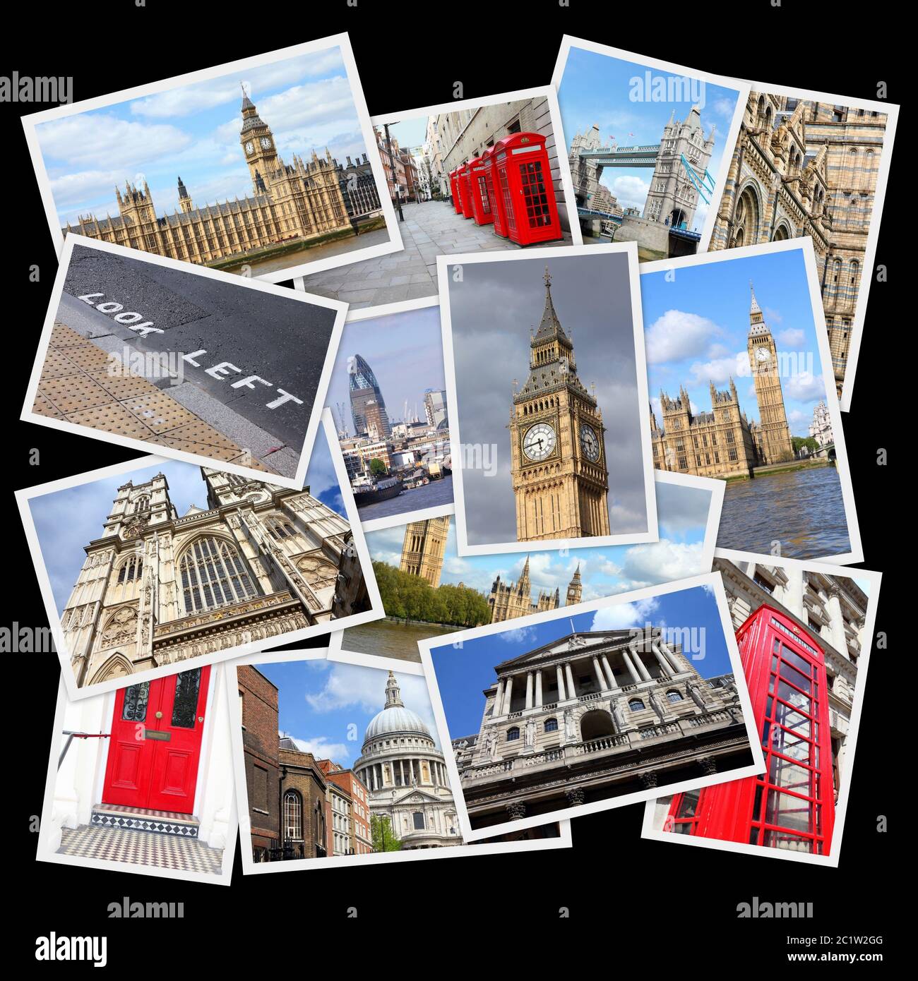 Collage montage london landmarks Banque de photographies et d’images à ...