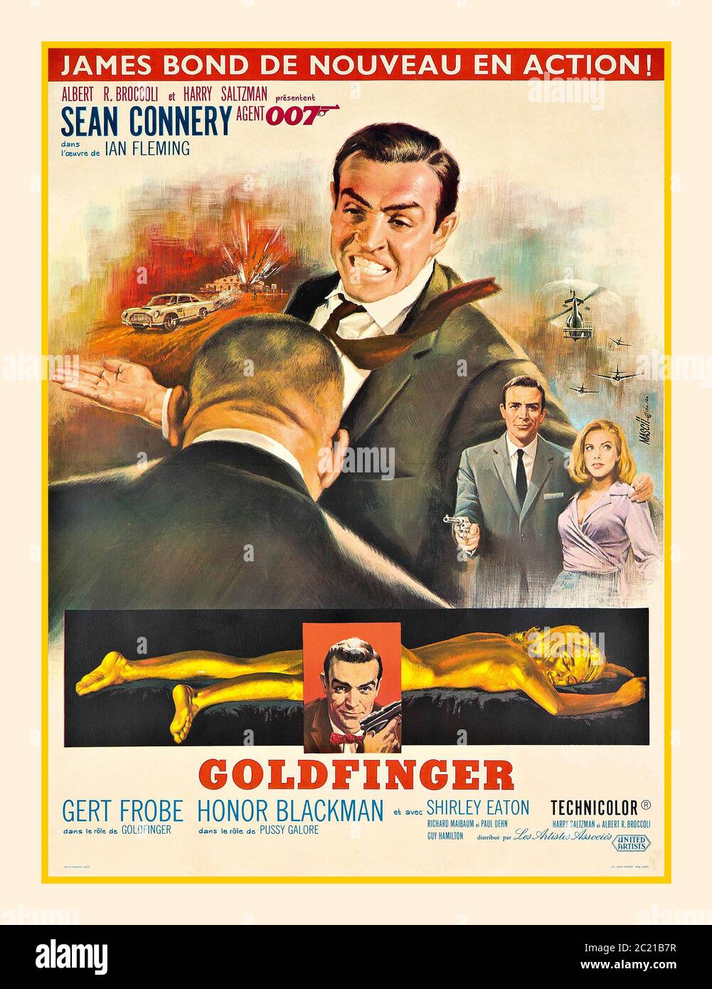 Sean Connery Gert Frobe James Bond Banque d'image et photos - Alamy