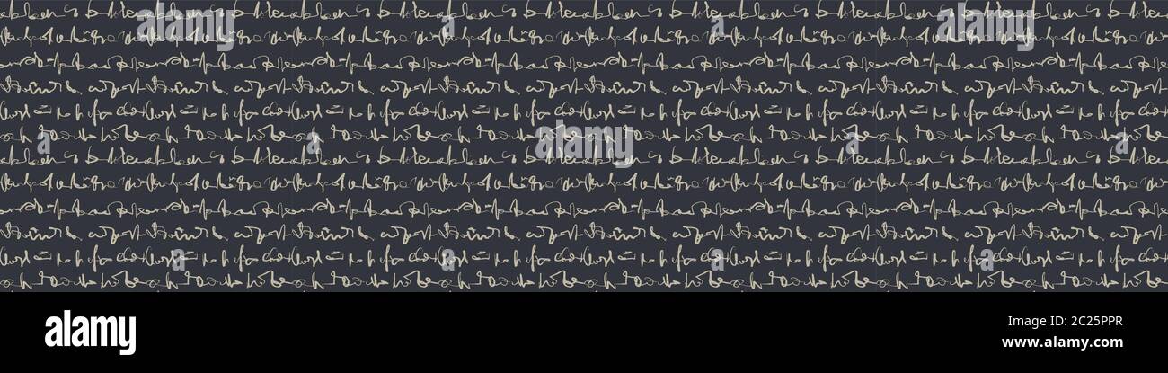 Écriture manuscrite texte illisible texture arrière-plan. Bordure ...