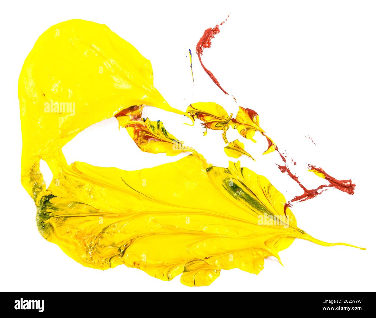 Tache de peinture jaune Banque de photographies et d’images à haute ...