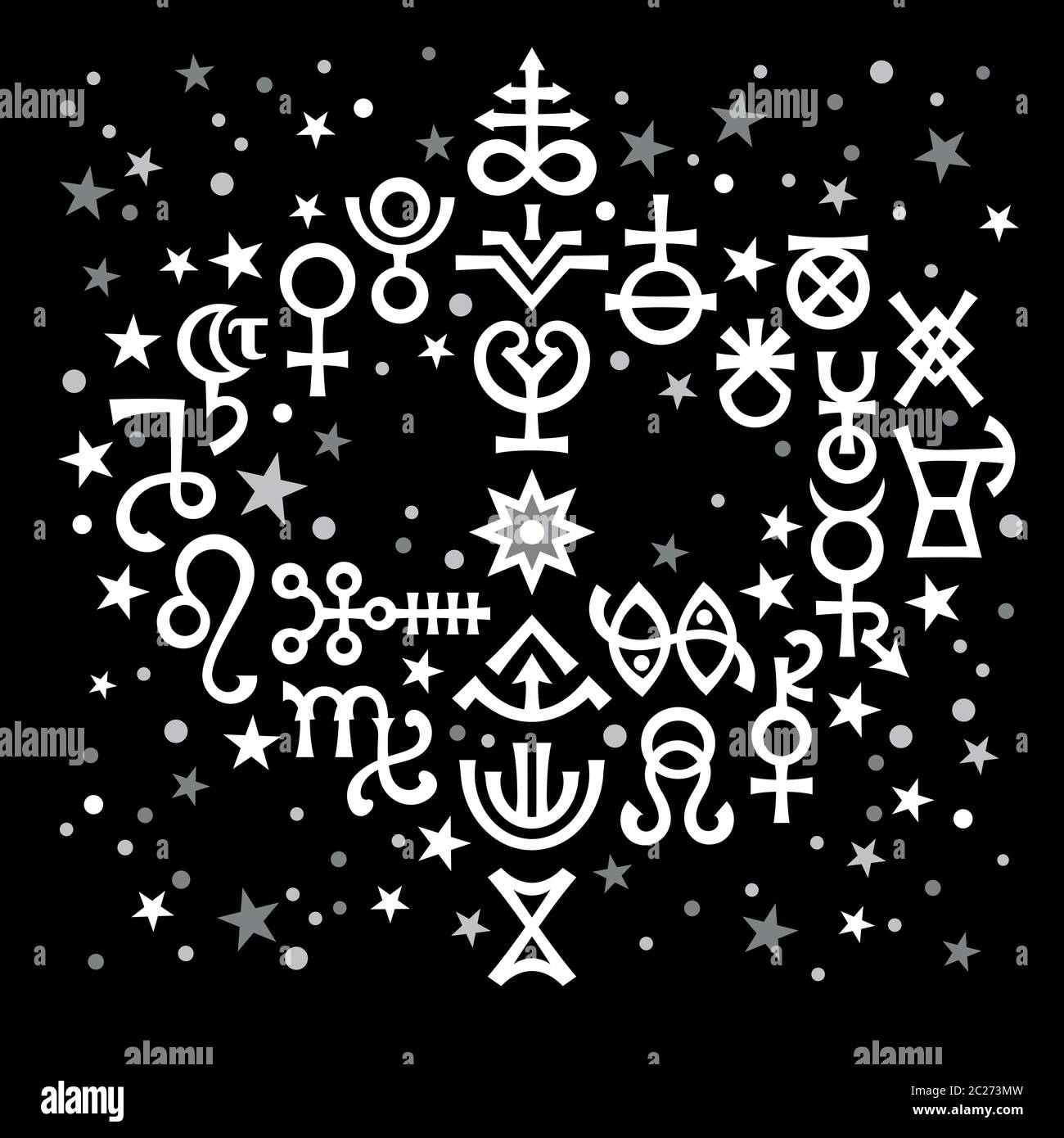 Symbole kabbalistique croix Banque de photographies et d’images à haute ...