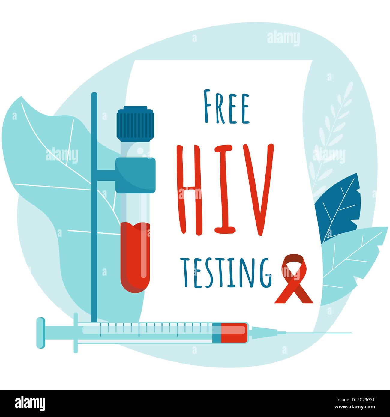 Affiche du sida Banque d'images vectorielles - Alamy