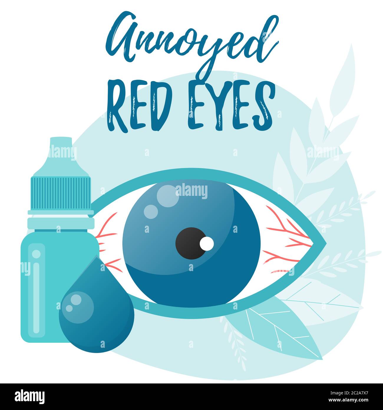 œil injecté de sang yeux Banque d'images vectorielles - Alamy