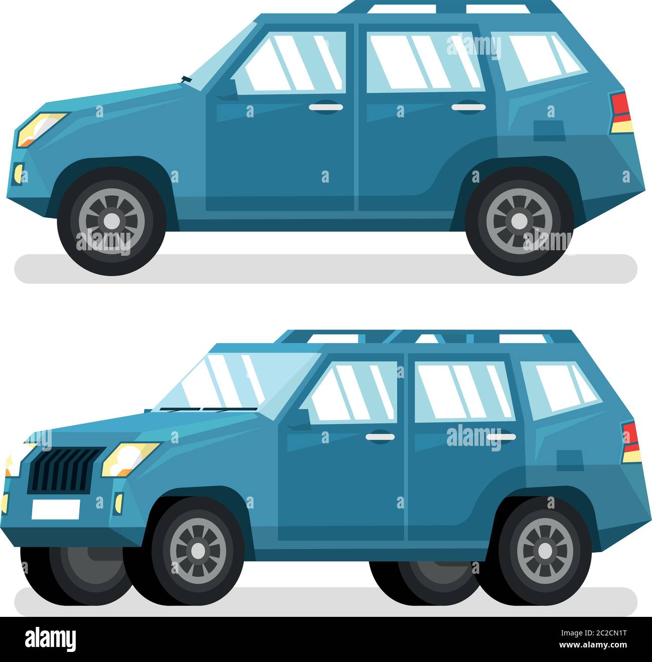 Blue suv Banque d'images vectorielles - Alamy