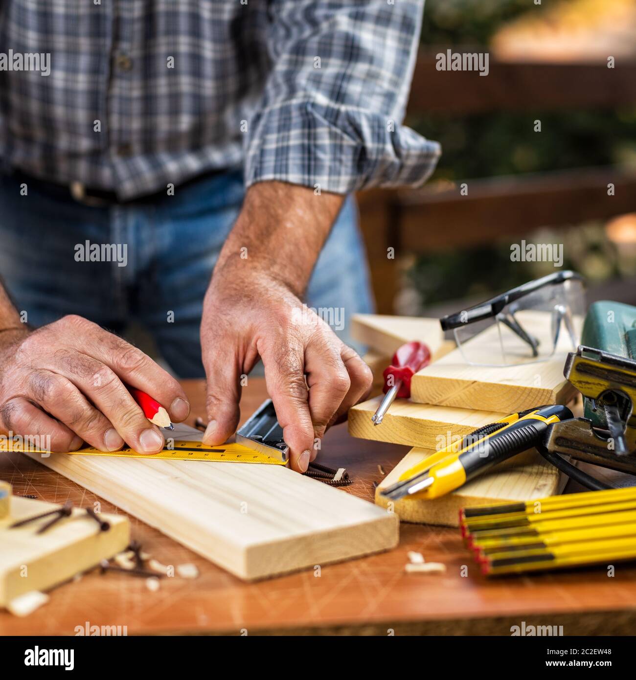 Menuisier Équipe Banque d'image et photos - Alamy